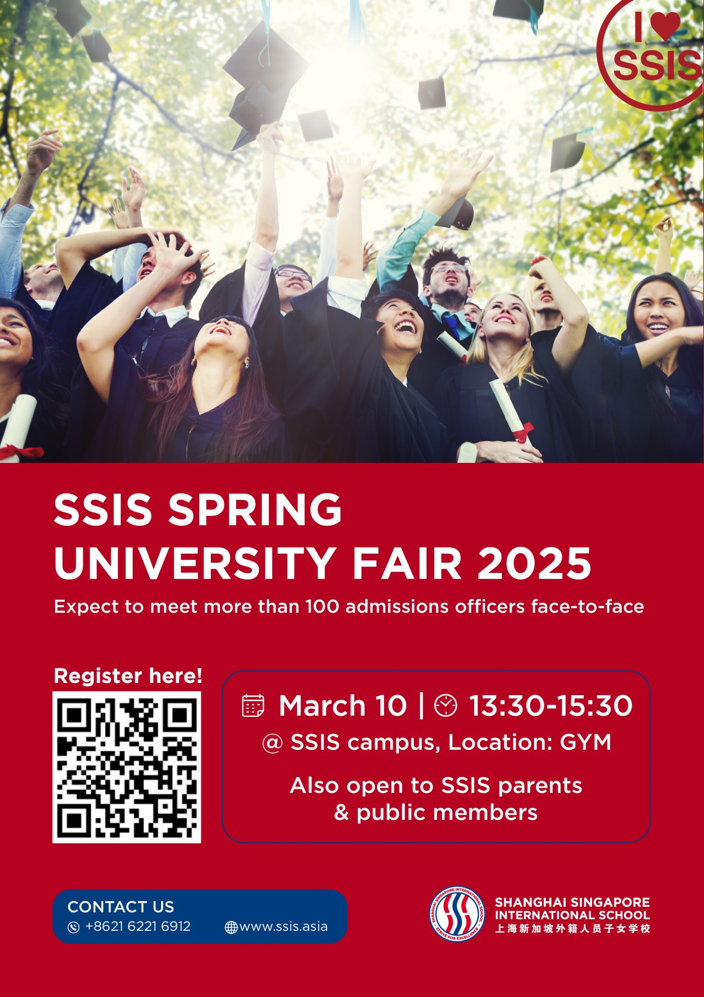 SSIS SPRING UNIVERSITY FAIR 2025 - Shanghai Singapore International School 上海新加坡外籍人员子女学校